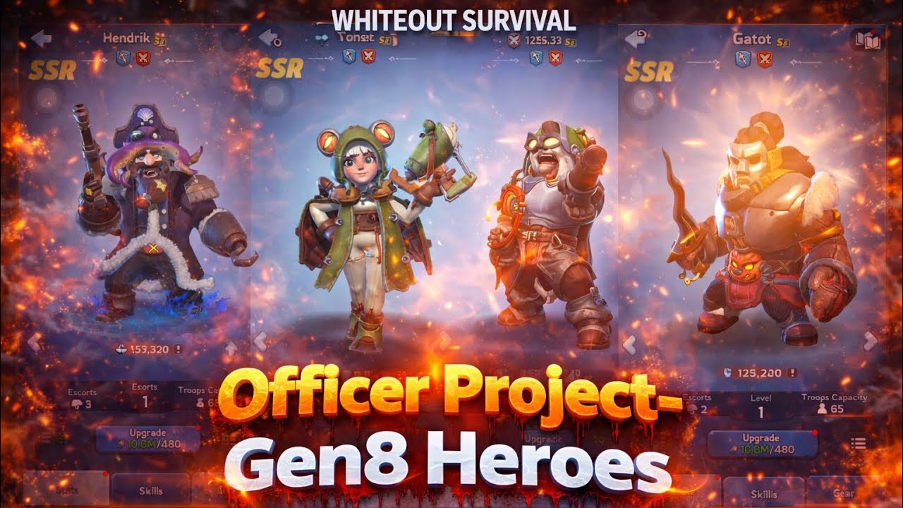 Officer Project- Gen 8 Heroes, WOS - YouTube