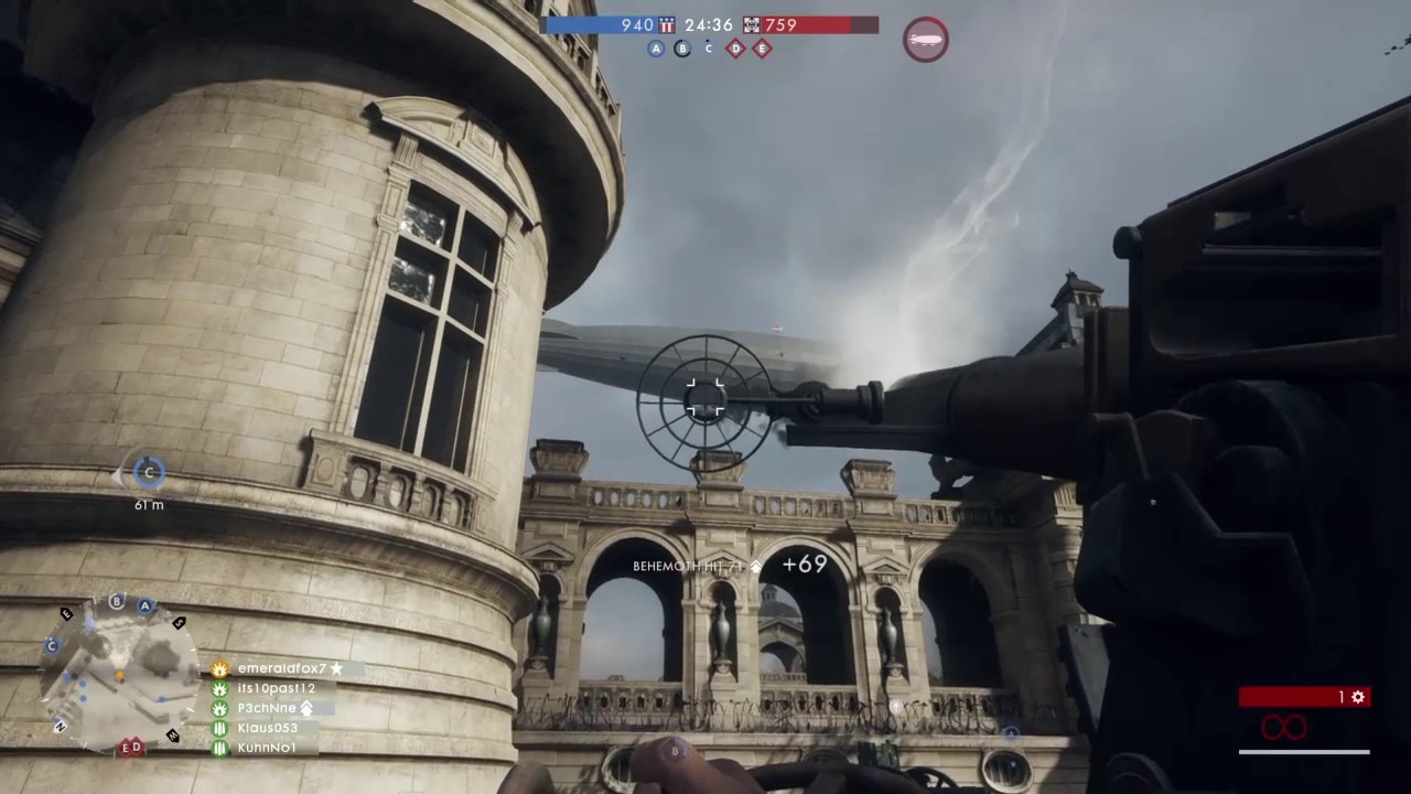 Taking out a Zeppelin BF1 - YouTube
