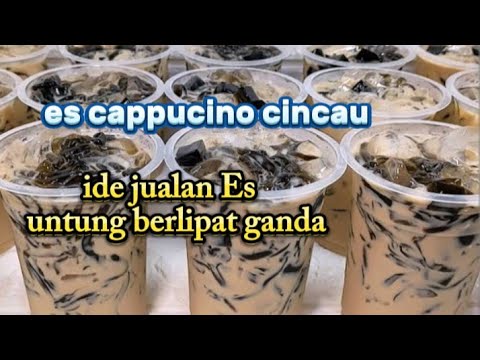 Cara Bikin es Capcin / Cappucino Cincau - YouTube
