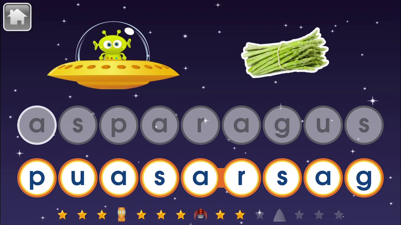 Rocket Speller - Rocket Speller is a fun and engaging spelling app for 3-7 year old children ...