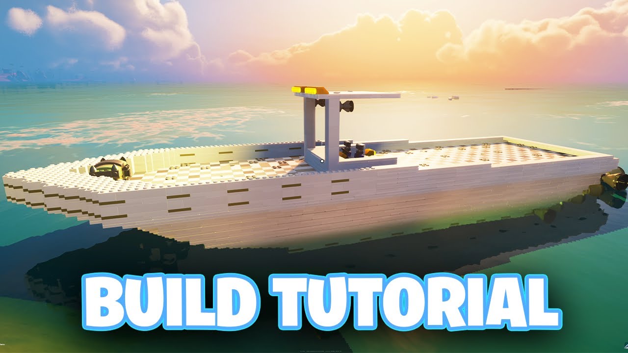 *NEW* How to Build this Fully Functional Boat in LEGO Fortnite - YouTube