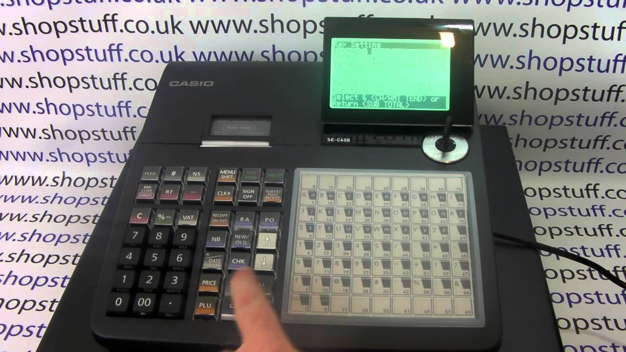 CASIO SEC450 OR SE-C3500 HOW TO PROGRAM THE MINUS BUTTON - YouTube
