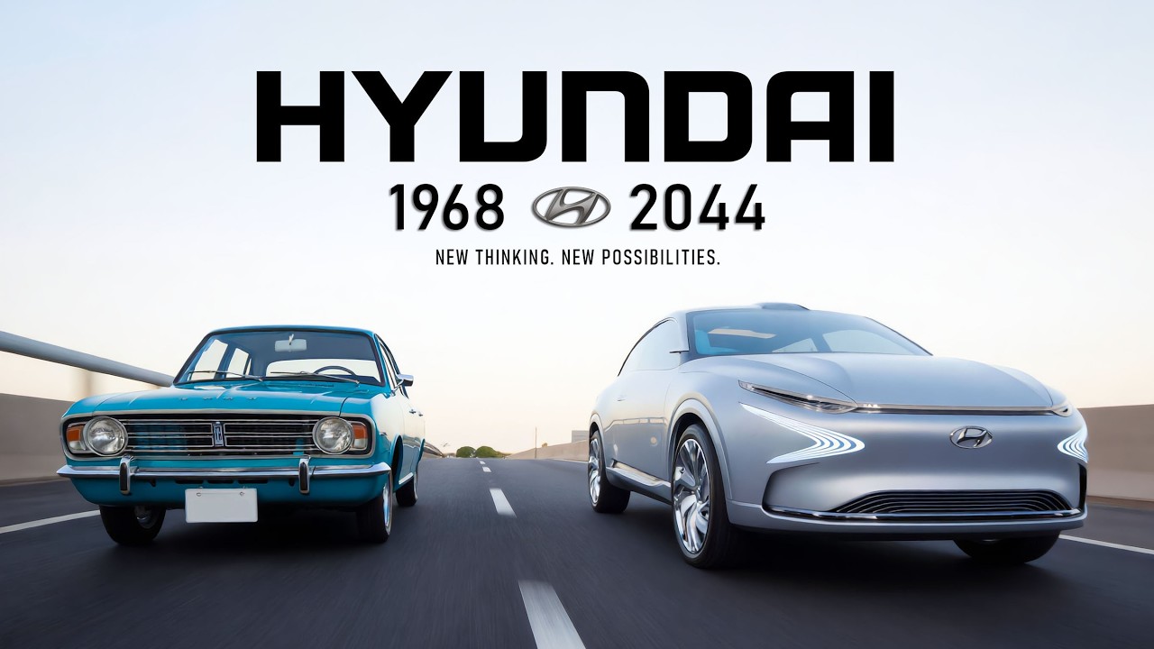 Hyundai Car Evolution 1968 - 2044 | Futuristic AI Car Transformation in ...