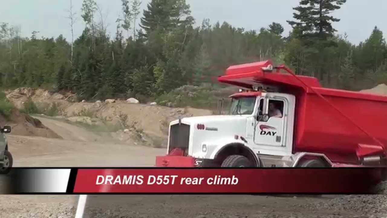 Dramis D55T (Kenworth chassis) rear climb loaded with 55 metric tons ...