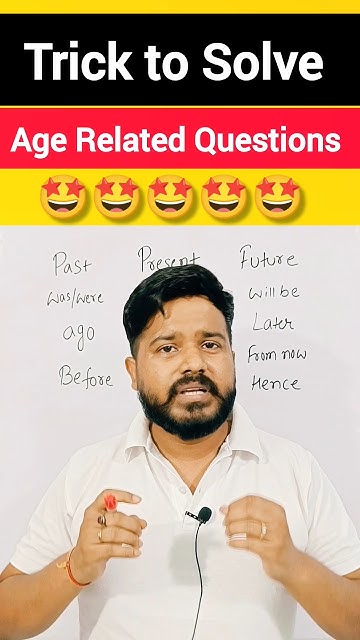 Age Word Problems | Trick to Solve age related questions | #shorts #maths #mathstricks #trending ...