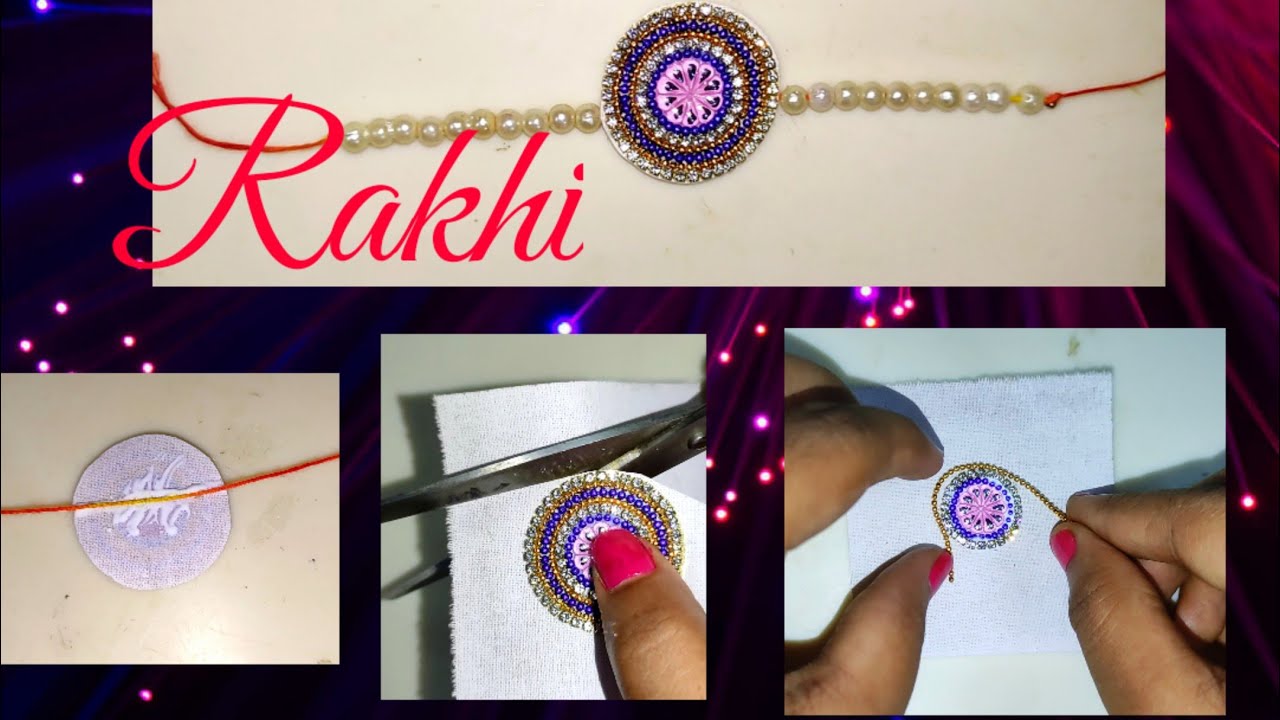 How to make Rakhi ll Home made Rakhi Easy and Quick process ll #DIY ...