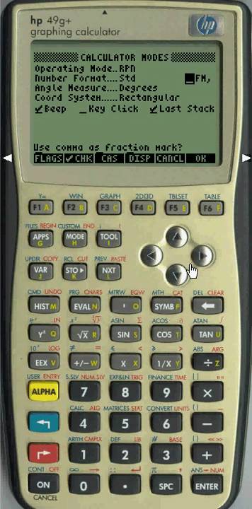 hp 50g Configurando a hp aula 2 - YouTube