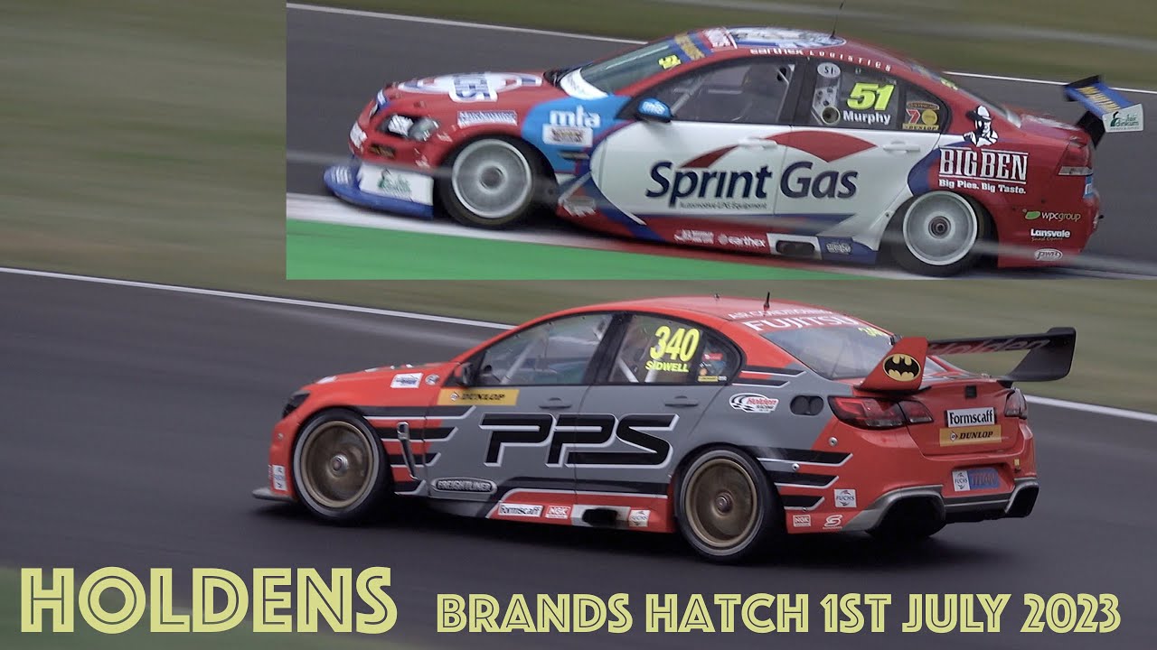 Greg Murphy and Alex Sidwell Drive Holden Super Cars Around -Brands ...