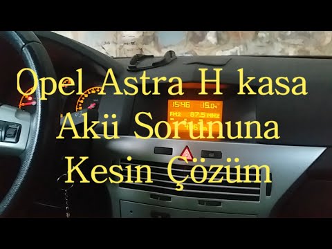 Opel Astra H Kasa Akü Sorununa Kesin çözüm #Opel #akü #hkasaopel