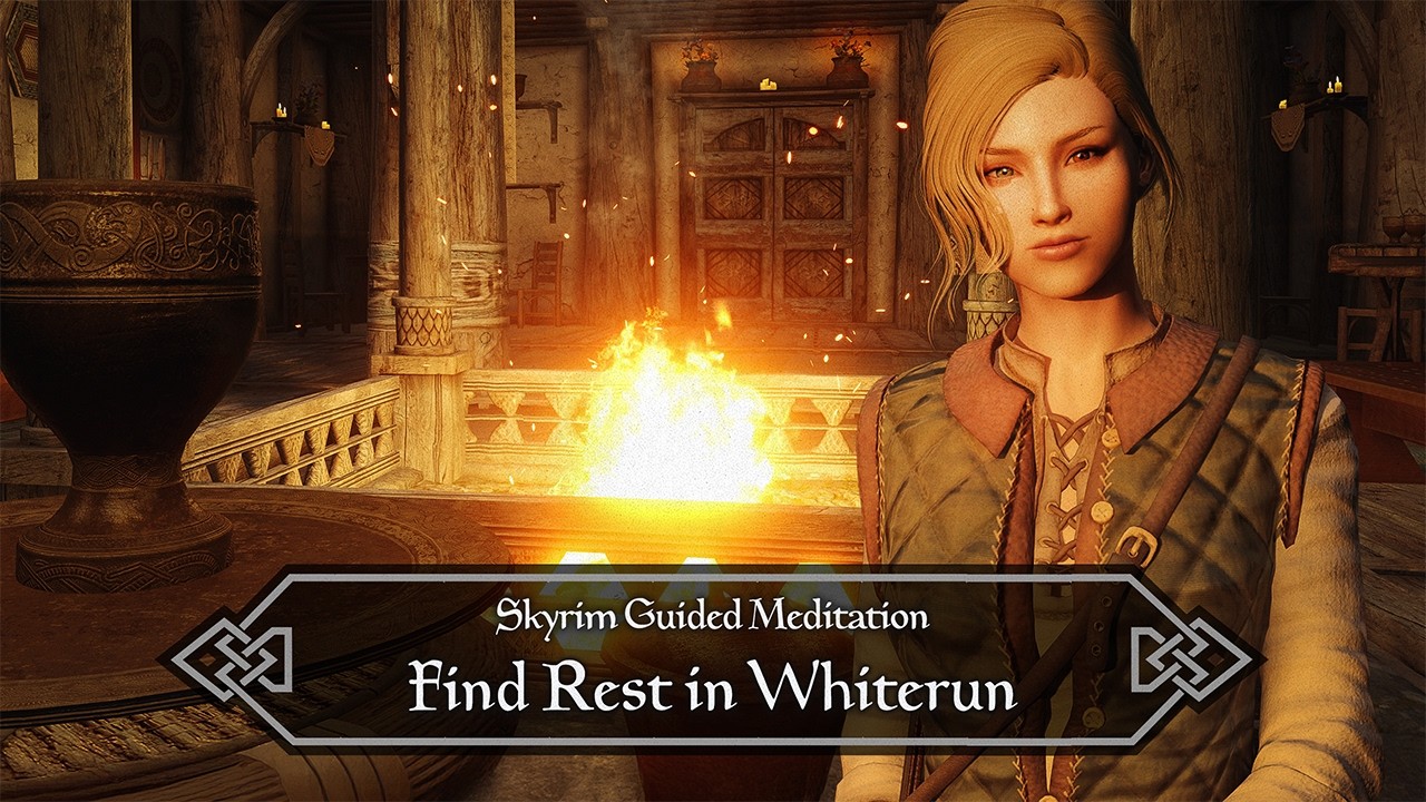 Rest by the Fire in Whiterun (Skyrim Guided Sleep Story) - YouTube