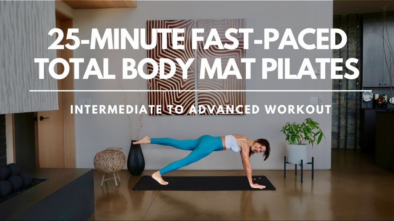 25-Minute Total Body Mat Pilates | Fast-Paced, No Equipment Full-Body ...