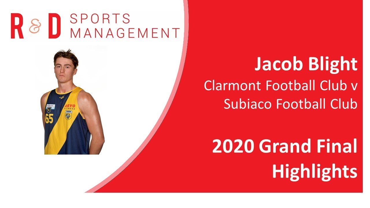 Jacob Blight 2020 Colts Grand Final Highlights Claremont v Subi - YouTube