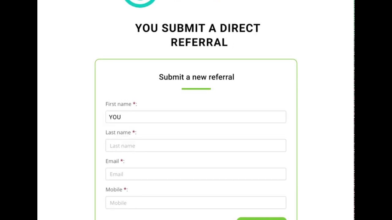 Submit direct referrals in your referral program software - YouTube