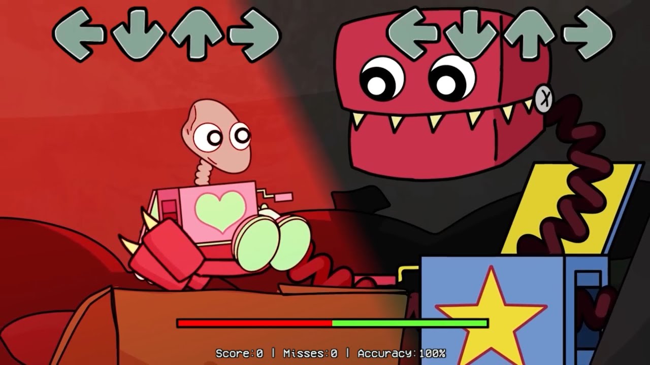 FNF Project Playtime: Origin Story BOXY BOO in Friday Night Funkin' be ...