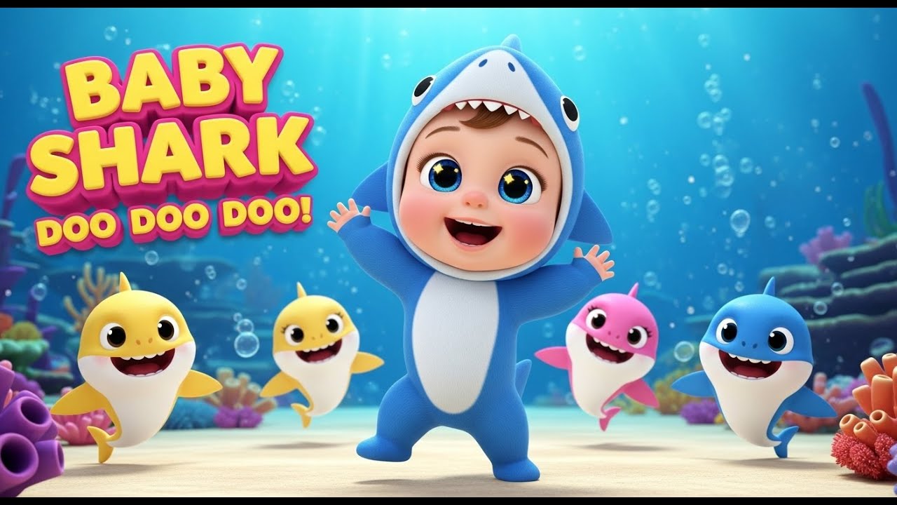Baby Shark Doo Doo Doo Dance | Kids Songs & Nursery Rhymes | Sharky ...
