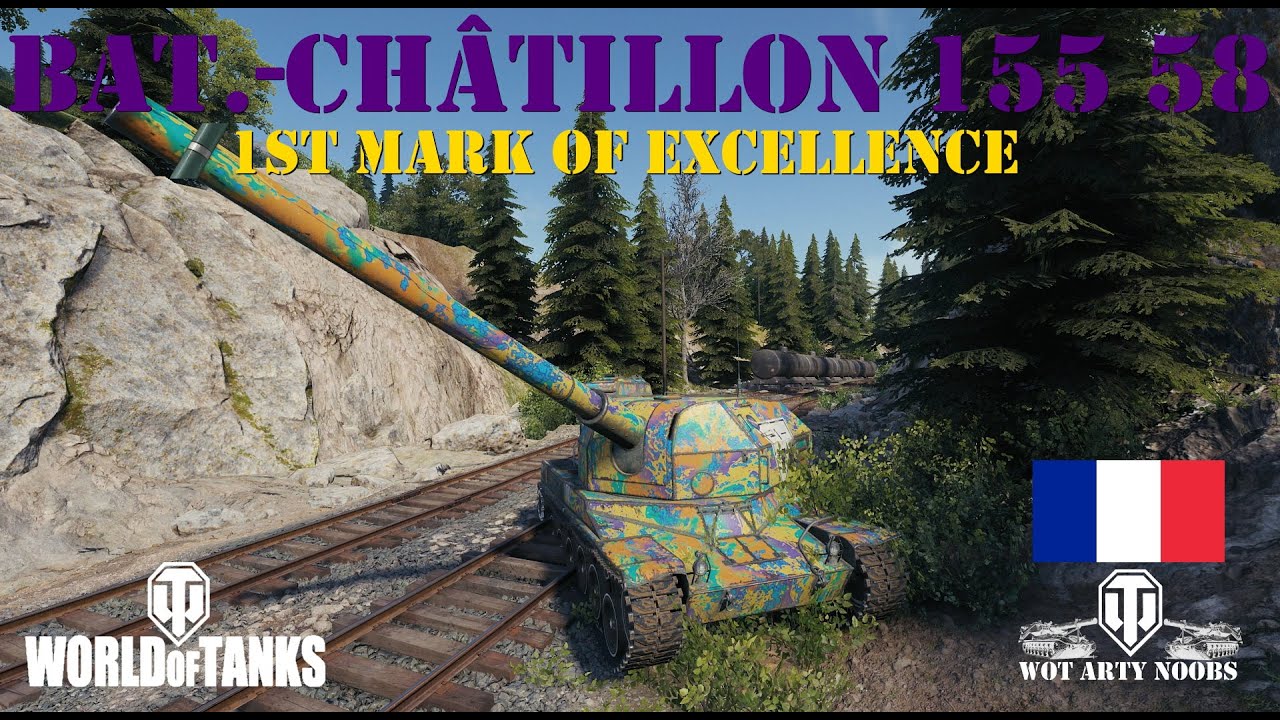 Bat.-Châtillon 155 58 - 1st Mark of Excellence - YouTube