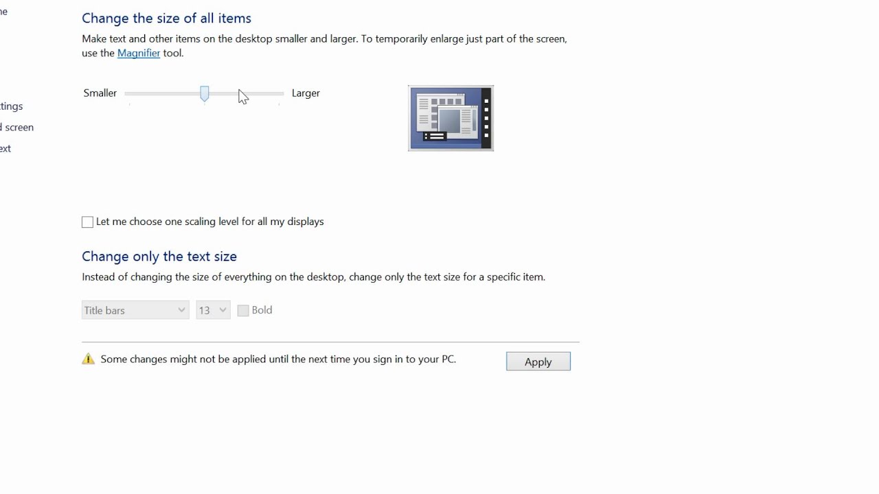 How to change your text size - YouTube