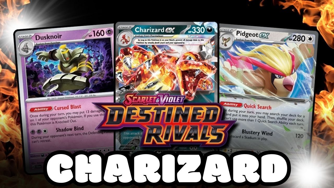 Charizard ex Pokemon TCG Deck and Strategy | Destined Rivals - YouTube