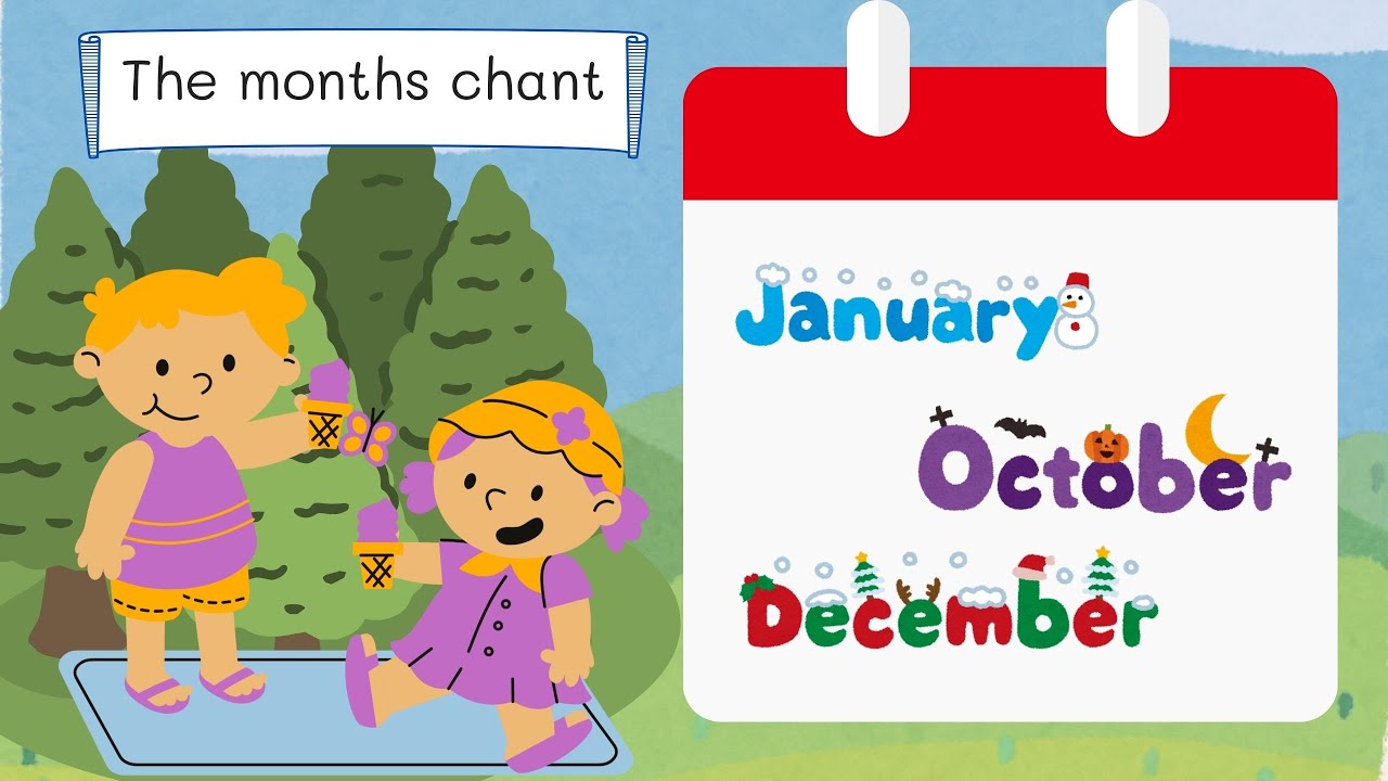 The months chant- Kids song - YouTube