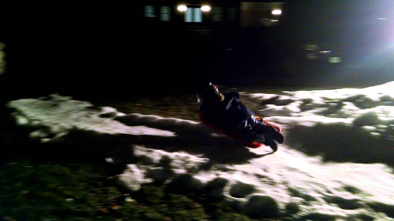 Sledding the rails! - YouTube
