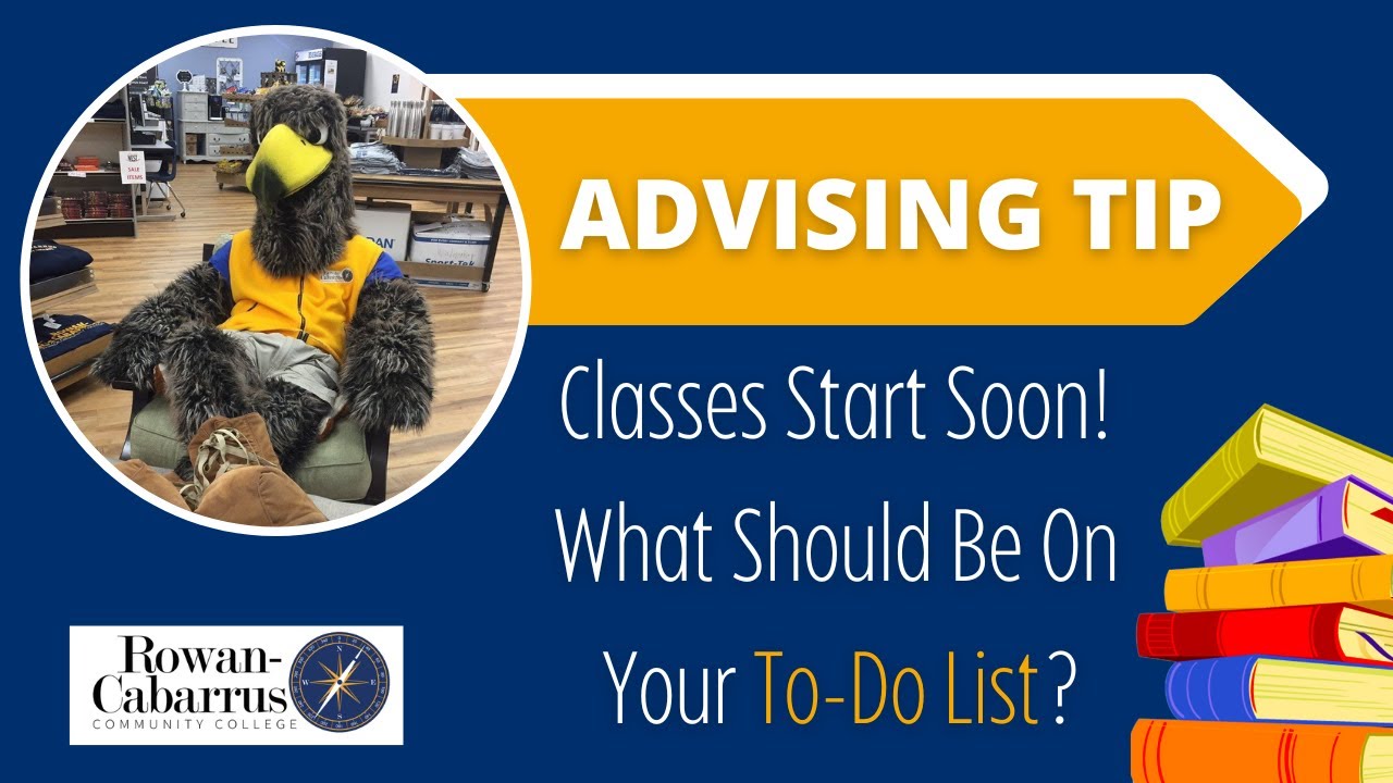 Advising Tip #1: Classes Start Soon - Are You Prepared? - YouTube