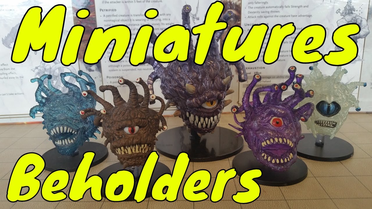 D&D Beholder Miniatures Collection - YouTube