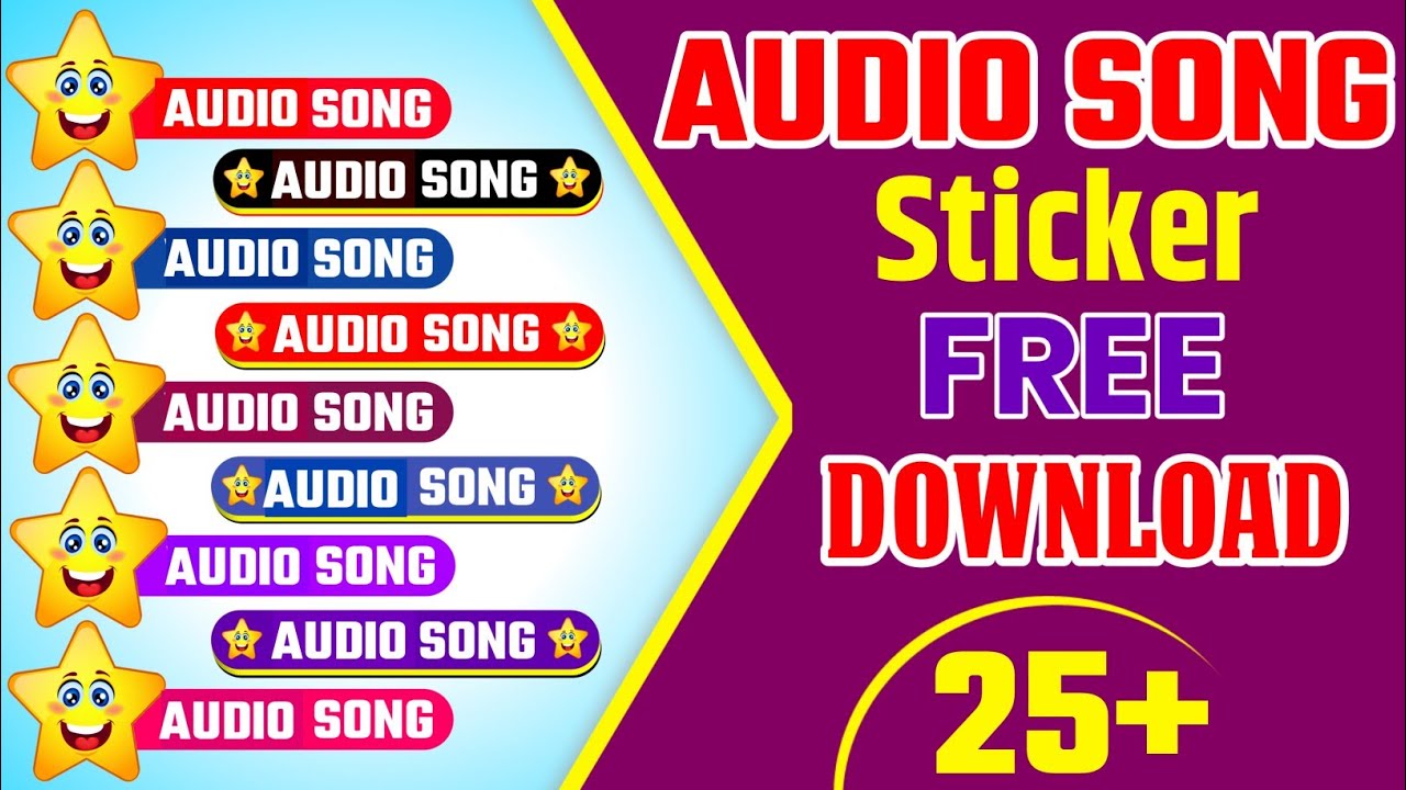 Audio Song Sticker Download || Audio Song Logo Png download || Audio ...