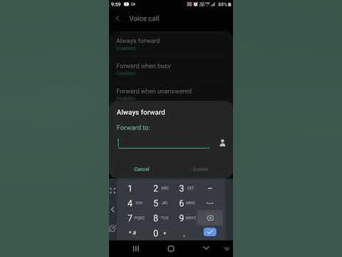 how to active conditional call forward in any Samsung phones - YouTube