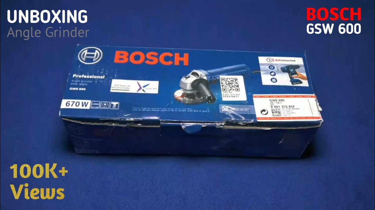 Bosch Angle Grinder Unboxing Gsw-600 || Angle Grinder Bosch @mr ...