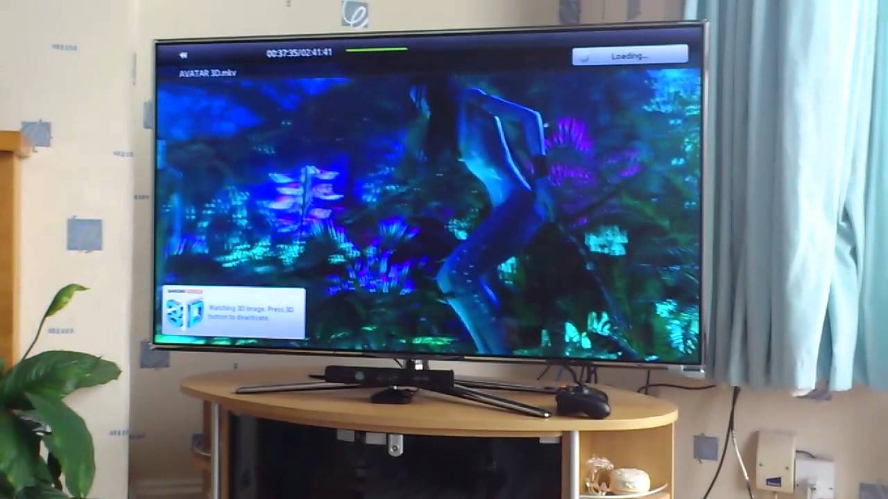 Samsung 55inch ue55d8000 3d tv with 3d glasses.mp4 - YouTube