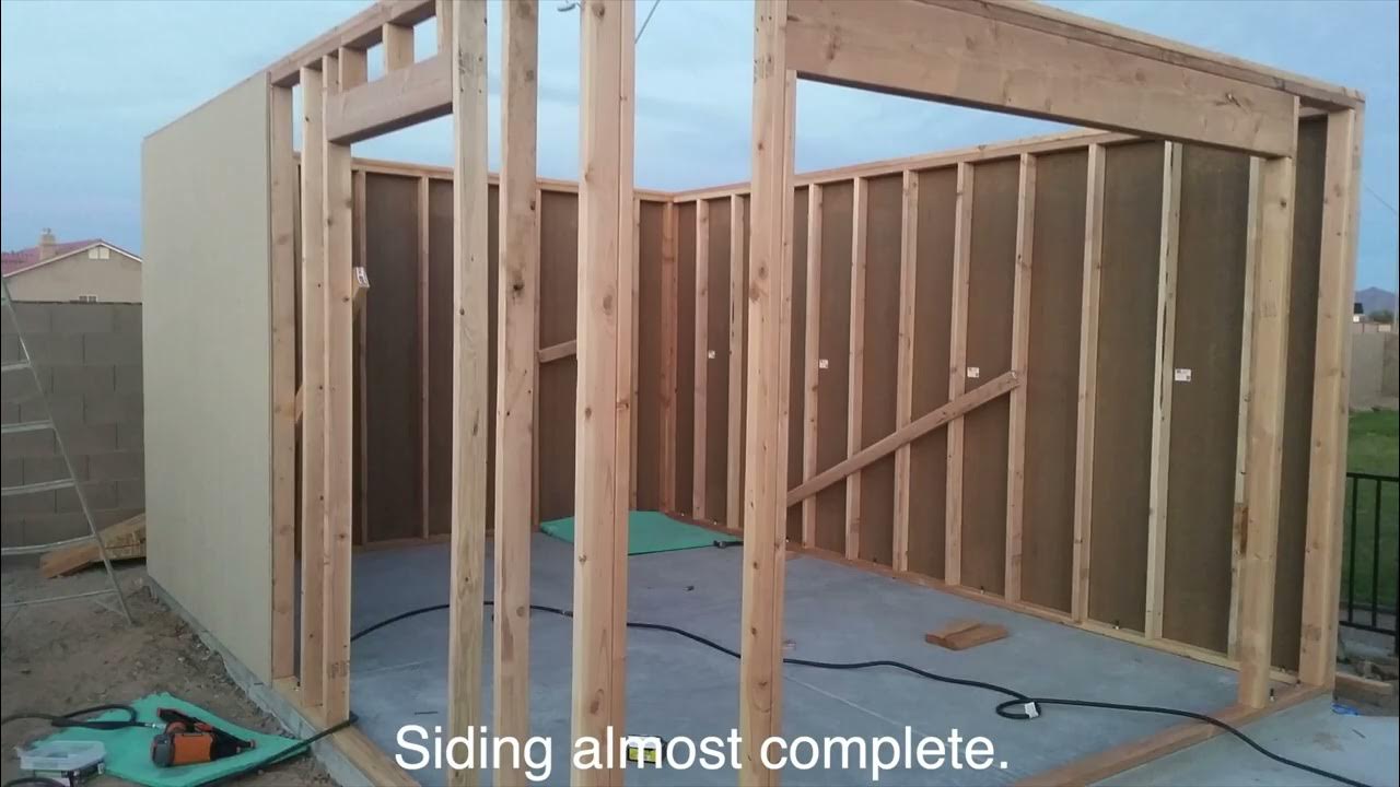 12 x 20 Shed Plans Build - Backyard Shed Design - YouTube