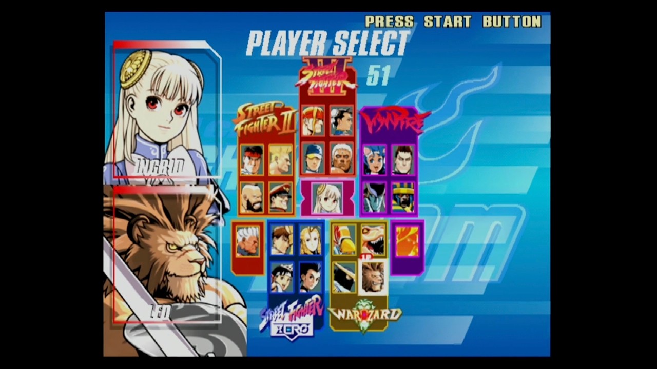 Black-colored Ingrid (イングリッド) and Leo (レオ) ending - CAPCOM FIGHTING Jam ...