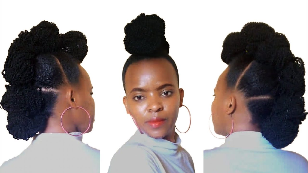 How to: MOHAWK Tutorial on Natural hair/ Natural hair hairstyles ...