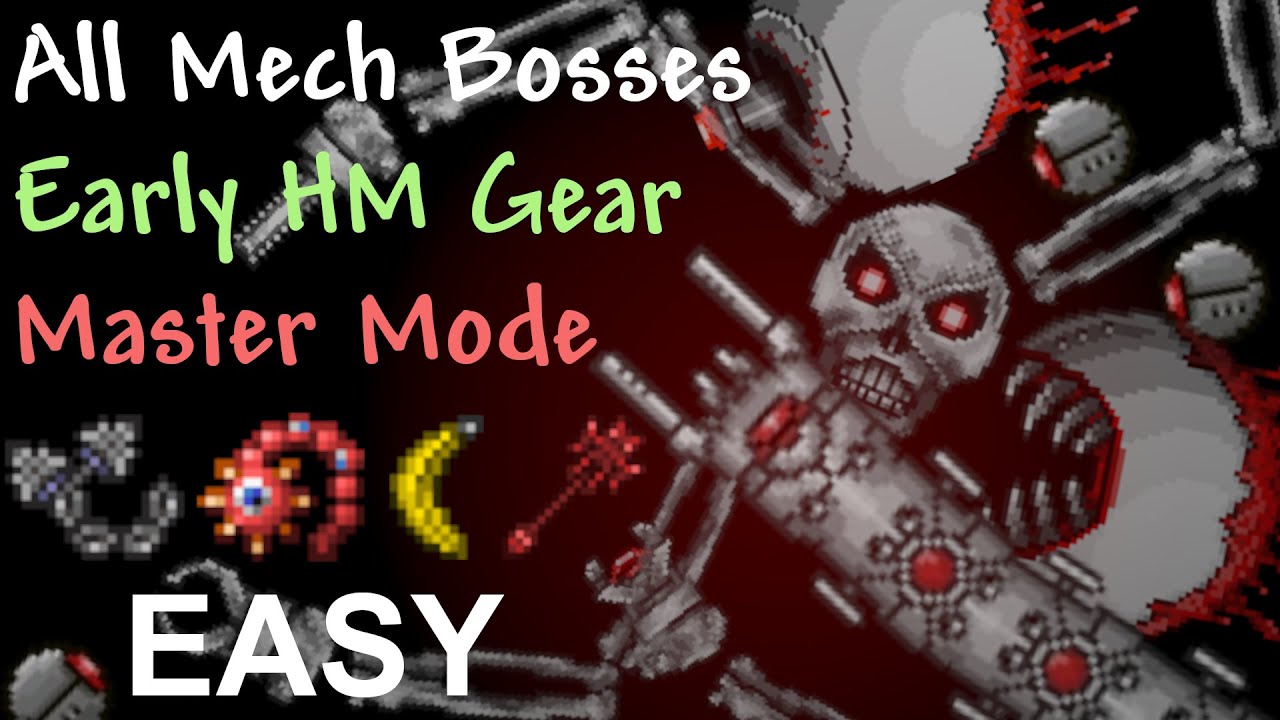 Terraria MECH TRIO Early Hardmode Items Master Mode - YouTube