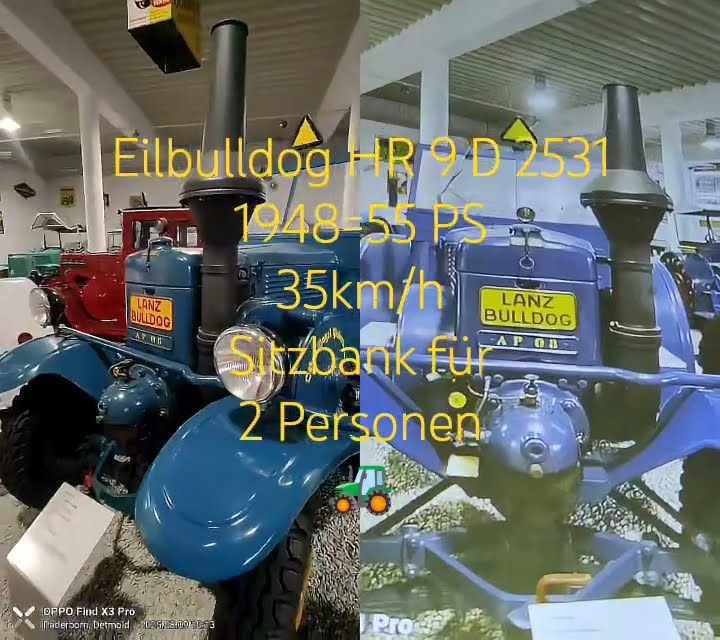 Lanz Bulldog: Eilbulldog.Hubraum:10332 ccm,offener Führerstand 🚜 - YouTube