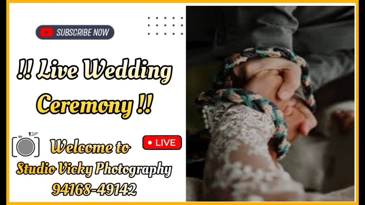 🔴{Live} wedding Ceremony !! 📸(Vicky Studio Photography)📱+91-94168-49142 ...