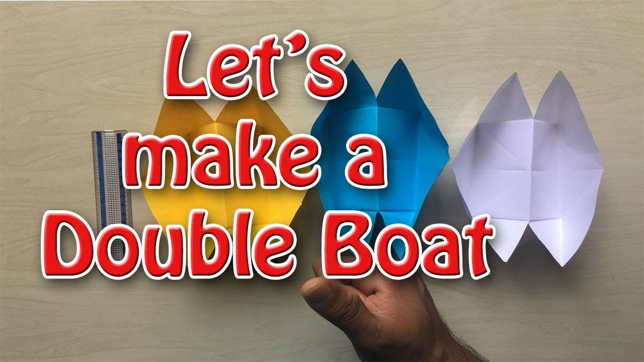 How to make a Double boat in three minutes - YouTube