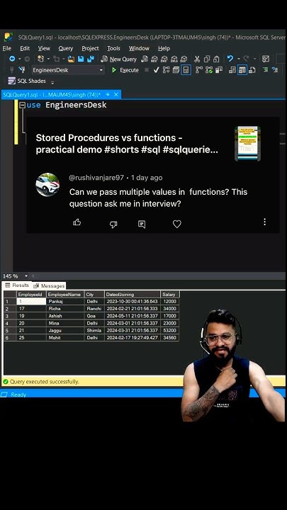 Day92 How To Create An Sql Function With Two Parameters Coding Sql