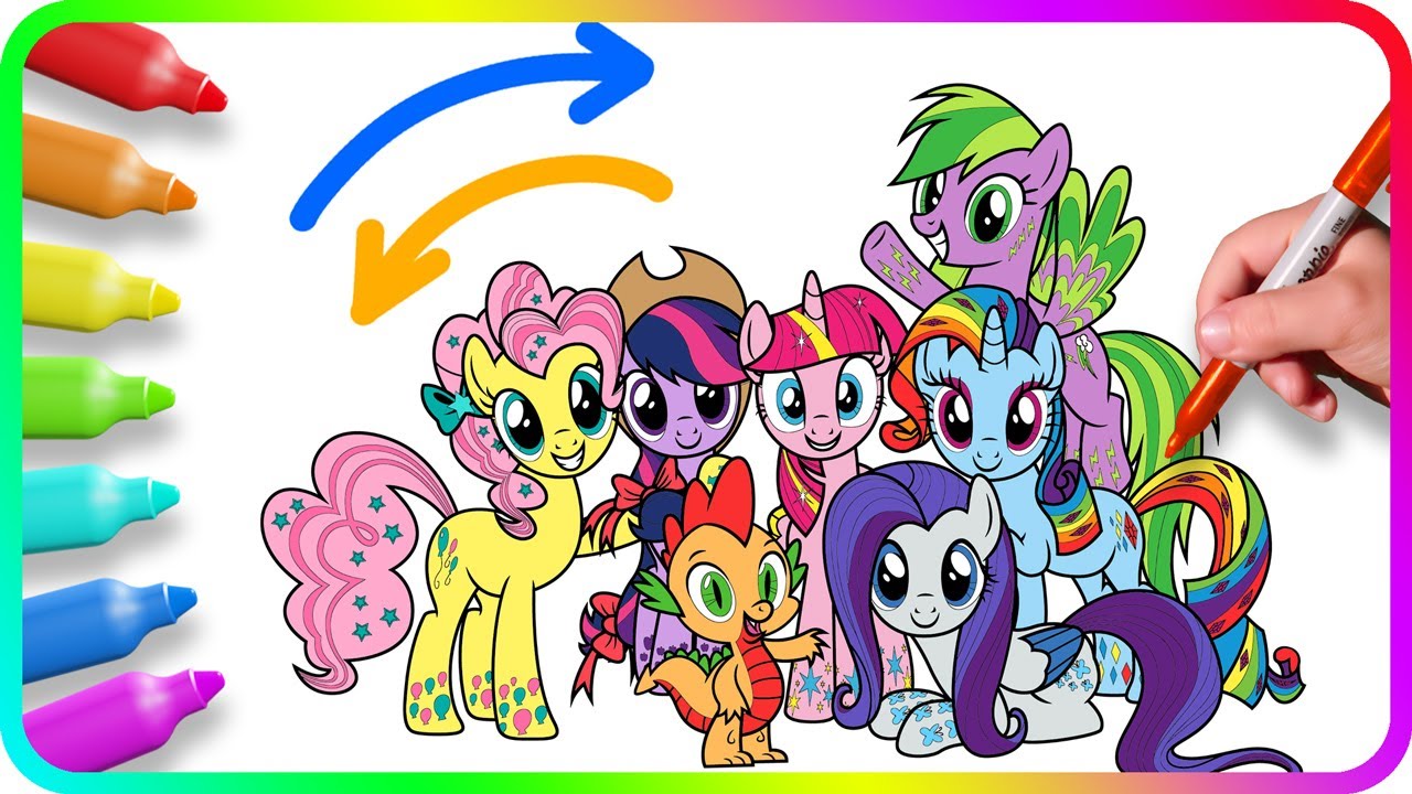 COLOR SWAP / RECOLORING All Ponies - Coloring Pages MY LITTLE PONY. How ...