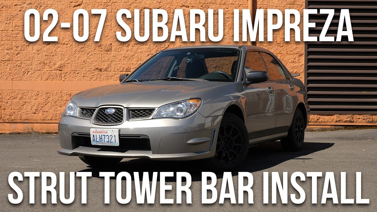 Nameless Performance 02-07 Impreza Strut Tower Brace Installation Guide ...