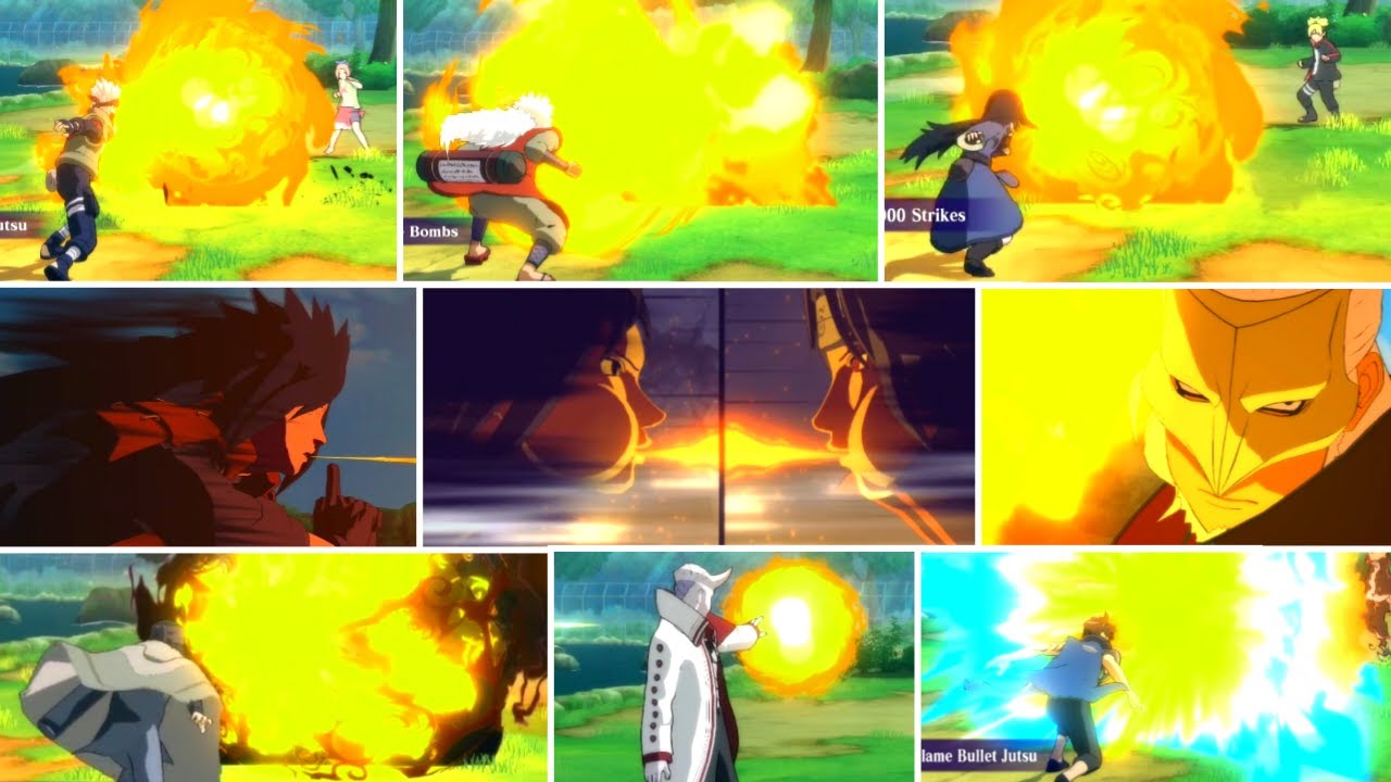 All Characters Fire Jutsu in Naruto X Boruto Ultimate Ninja Storm ...