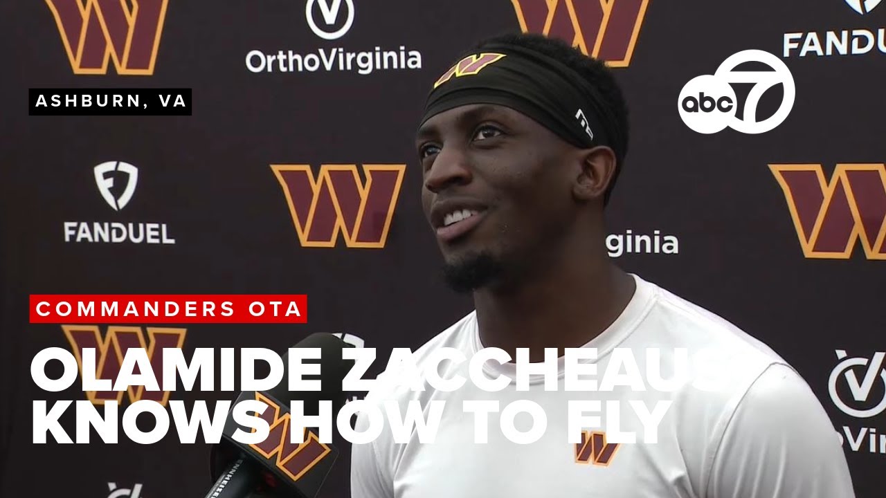 WR Olamide Zaccheaus is learning to fly in the Commanders offense - YouTube