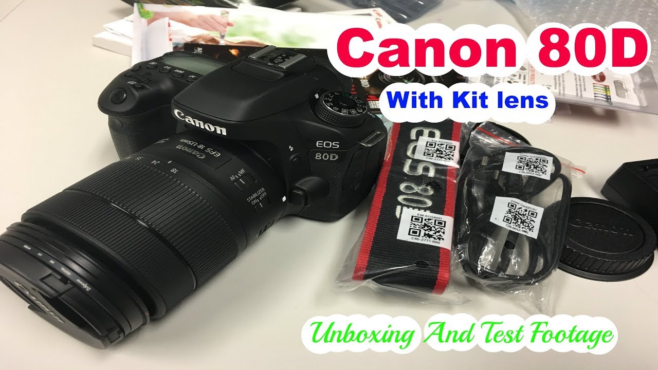 NEW CANON 80D UNBOXING /Canon 80D Unboxing and Test Footage - YouTube