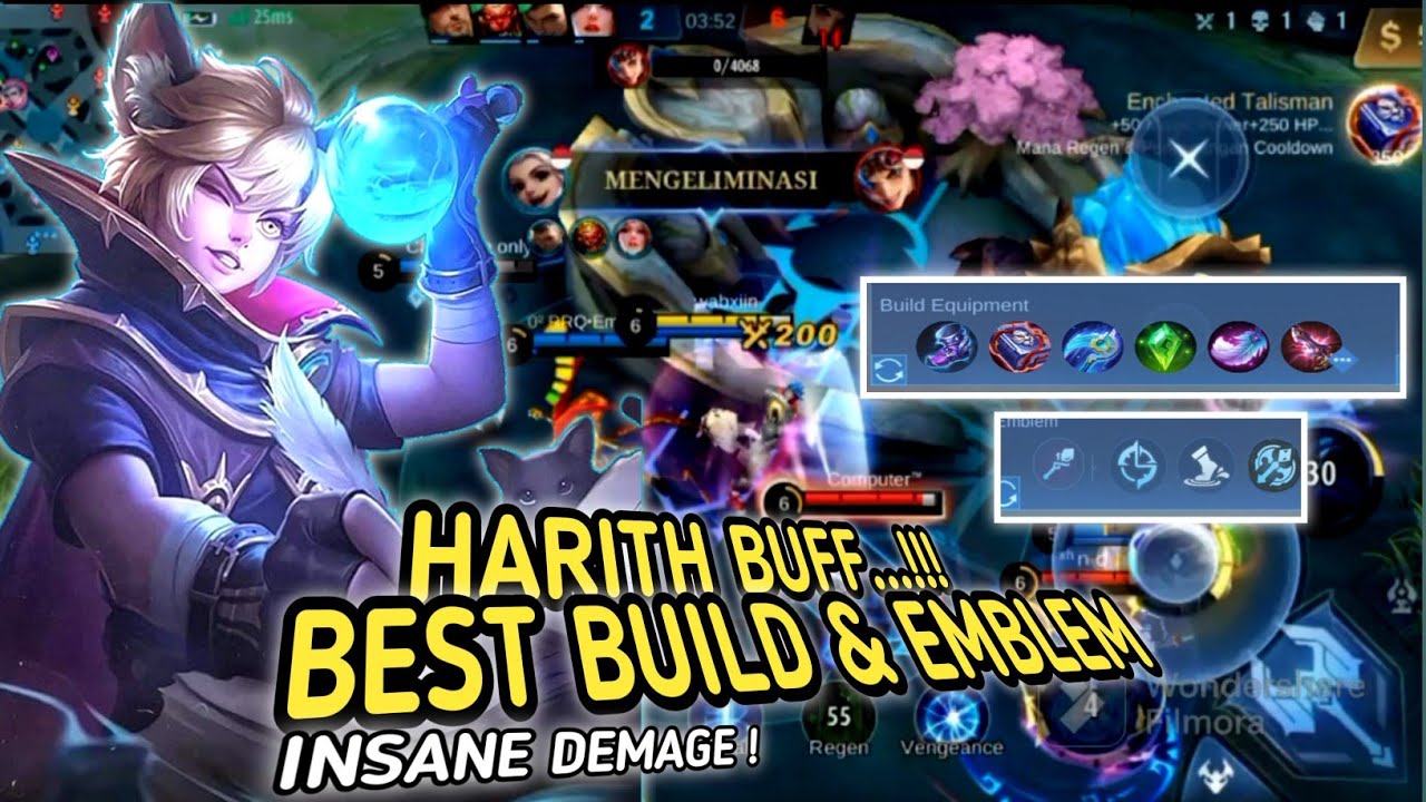 TUTORIAL GAMEPLAY HARITH | HARITH BEST BUILD 2023 | MOBILE LEGENDS - YouTube