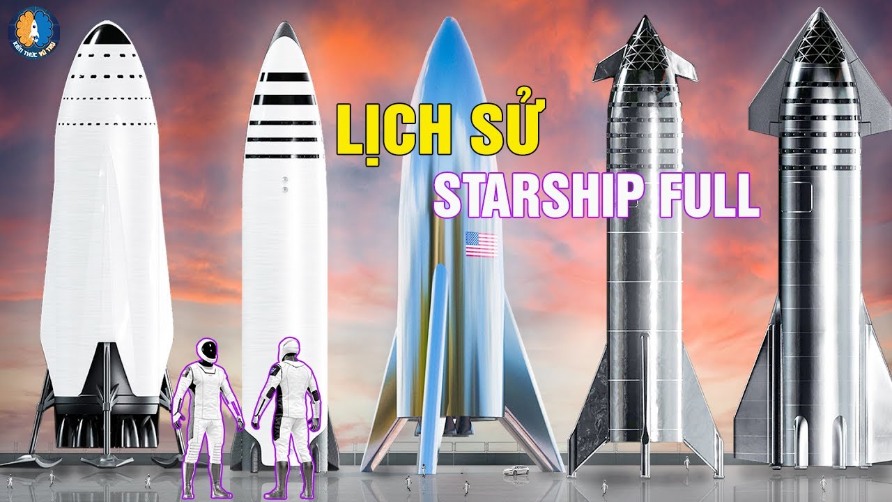 SỰ TIẾN HÓA đáng kinh ngạc của SpaceX, Lịch sử của Starship FULL ...