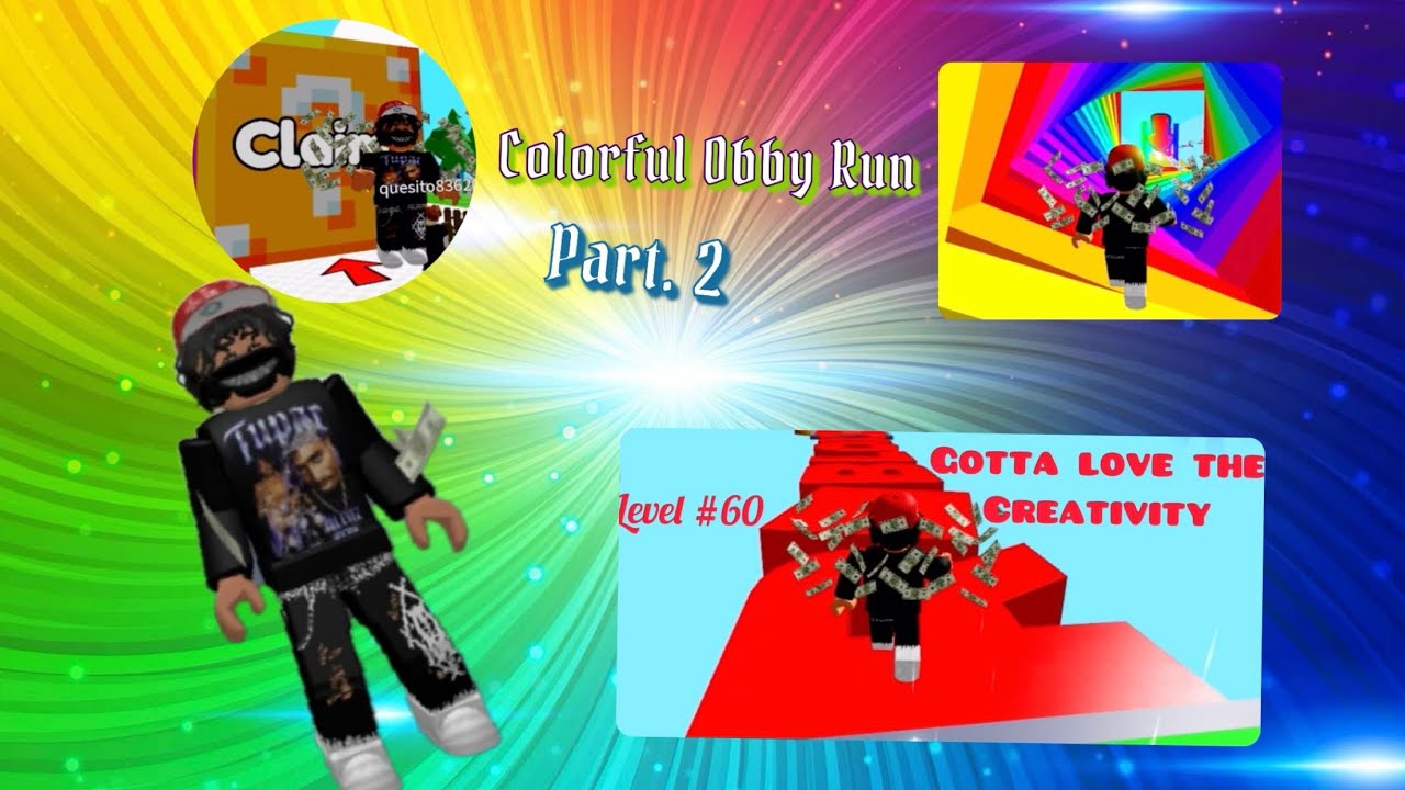 Part. 2 // Obby Of Fun // colorful Run Ending// Roblox - YouTube