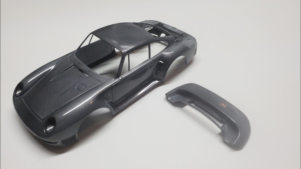 Building the Porsche 959 - Part 2, body work and paint Tamiya scale ...