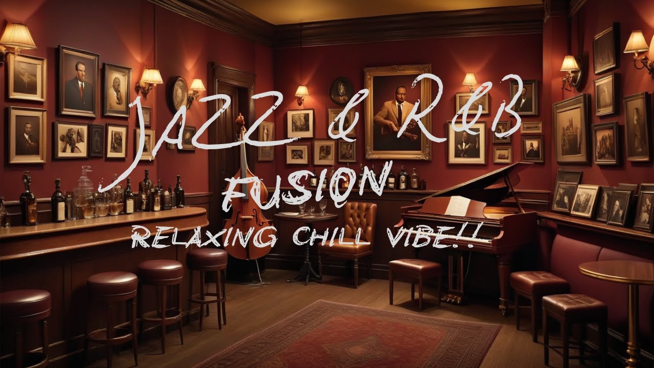 Smooth Jazz & R&B Fusion Instrumental in a Cozy Lounge: Ambient Scene ...