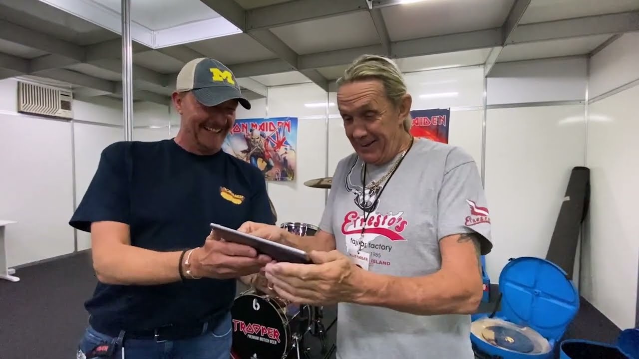 Nicko McBrain Meets Rhythm of the Beast Eddie! - YouTube