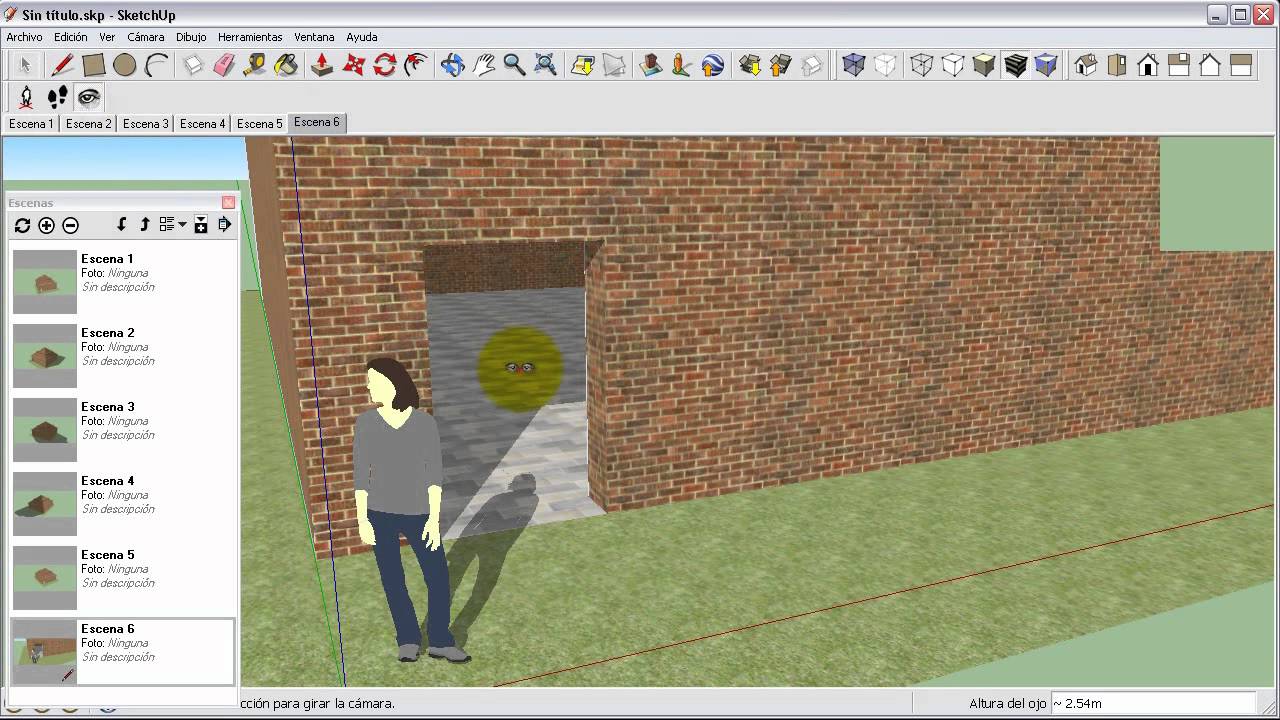 Escenas para crear video en Sketchup - YouTube